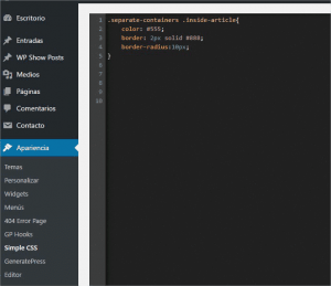 Cómo cambiar el estilo CSS de una plantilla WordPress